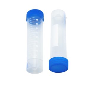 Eowpower 30 Pieces 50 ml Plastic Sample Bottle Vial Storage Container Tube Tubes for Laboratory Lab