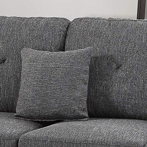 Poundex PDEX-F6511 2-Pcs Sectional Sofa, Grey