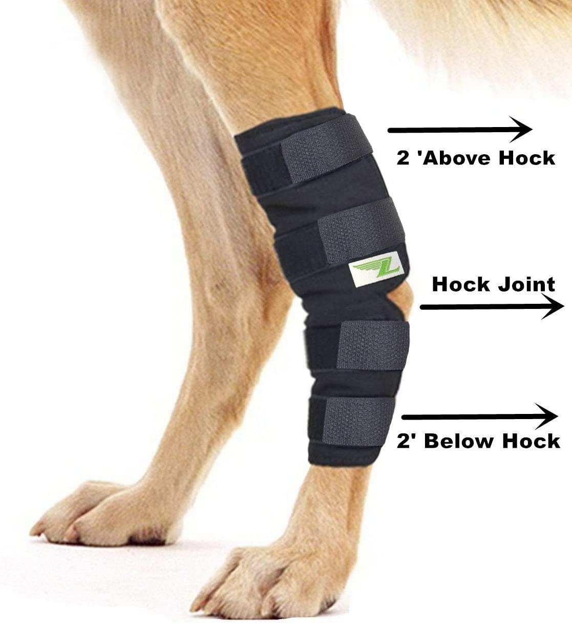 Rear Dog Leg Brace One Pair Heals Hock Joint Wrap Sleeve for Hind Legs(L/Long)