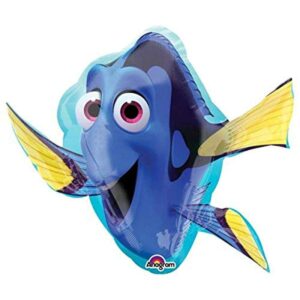 anagram finding dory shape supershape foil balloon, 30", multicolored