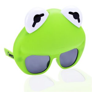 sun-staches kermit sunglasses | muppets costume accessory | uv400 | one-size fits most