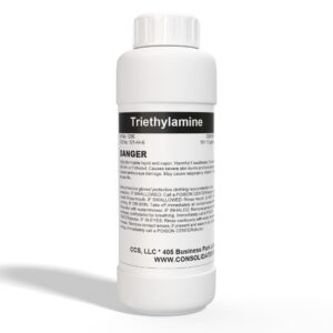 Triethylamine High Purity Solvent - New Tamper-Evident Sealed Bottles 500ml (16 fl oz)