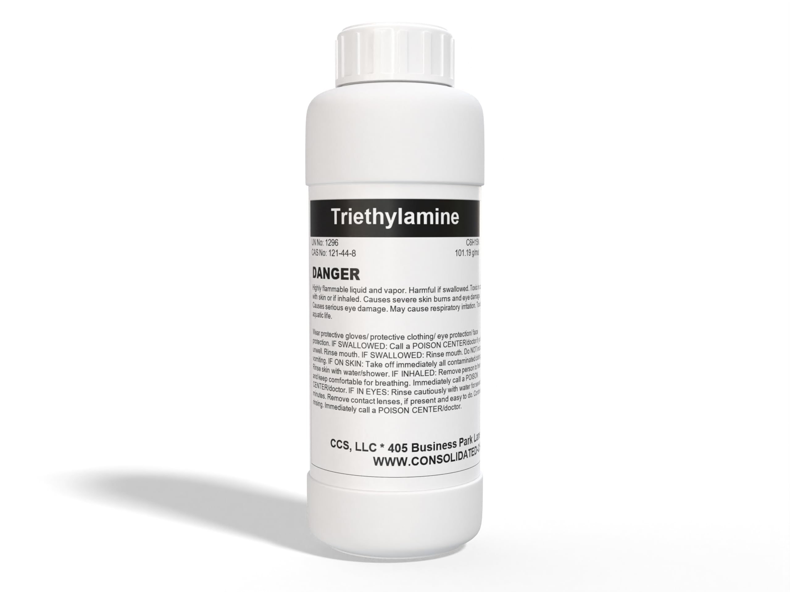 Triethylamine High Purity Solvent - New Tamper-Evident Sealed Bottles 500ml (16 fl oz)