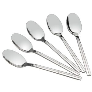 saedy stainless steel dessert spoons, 6.7 inches, 12 piece small spoons for dessert