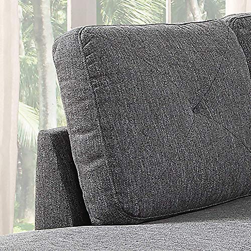 Poundex PDEX-F6511 2-Pcs Sectional Sofa, Grey