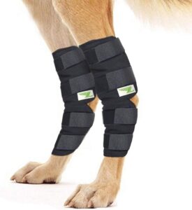 rear dog leg brace one pair heals hock joint wrap sleeve for hind legs(l/long)