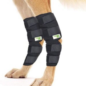 Rear Dog Leg Brace One Pair Heals Hock Joint Wrap Sleeve for Hind Legs(L/Long)