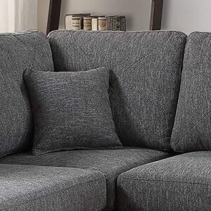 Poundex PDEX-F6511 2-Pcs Sectional Sofa, Grey