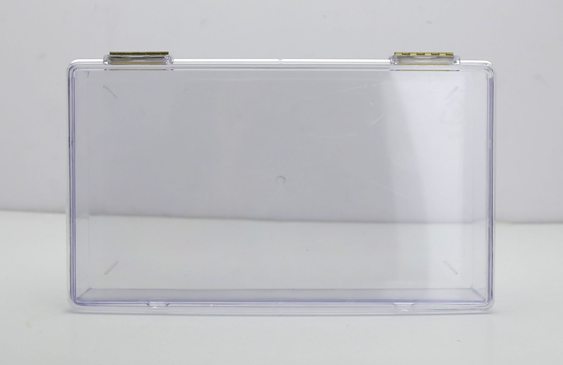 Clear Hinged Plastic Box 10 3/8" L x 6" W x 2" H - 1 Piece Per Pack