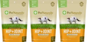 pet naturals (3 pack) of vt hip + joint supplements for cats