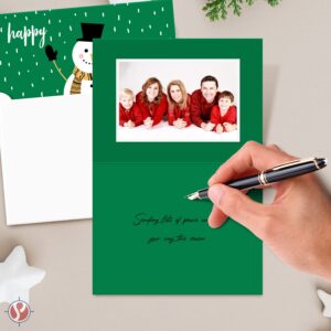 2025 Blank Christmas Cards – 25 Red and 25 Green 4.25" x 5.5" Cards, 50 White Envelopes - Great for Holiday and New Year Greetings, Invitations, Thank You, Announcements, Thinking of You - 50 Sets