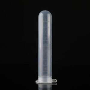 Eowpower 50 Pieces 10 ml Plastic Sample Vial Tube Tubes for Storage Container Liquid