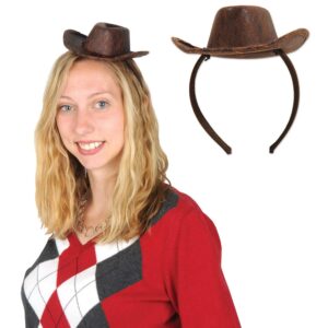 Beistle Cowboy Hat Headband Multicolor