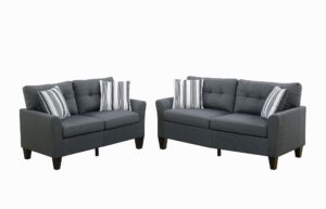 poundex pdex- sofas, charcoal