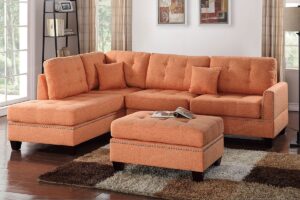 poundex pdex- upholstered sofas/sectionals/armchairs, citrus