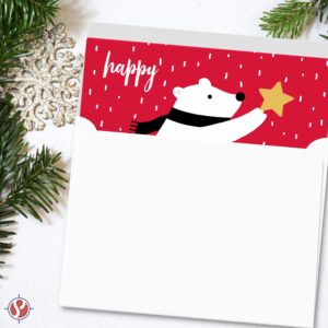 2025 Blank Christmas Cards – 25 Red and 25 Green 4.25" x 5.5" Cards, 50 White Envelopes - Great for Holiday and New Year Greetings, Invitations, Thank You, Announcements, Thinking of You - 50 Sets