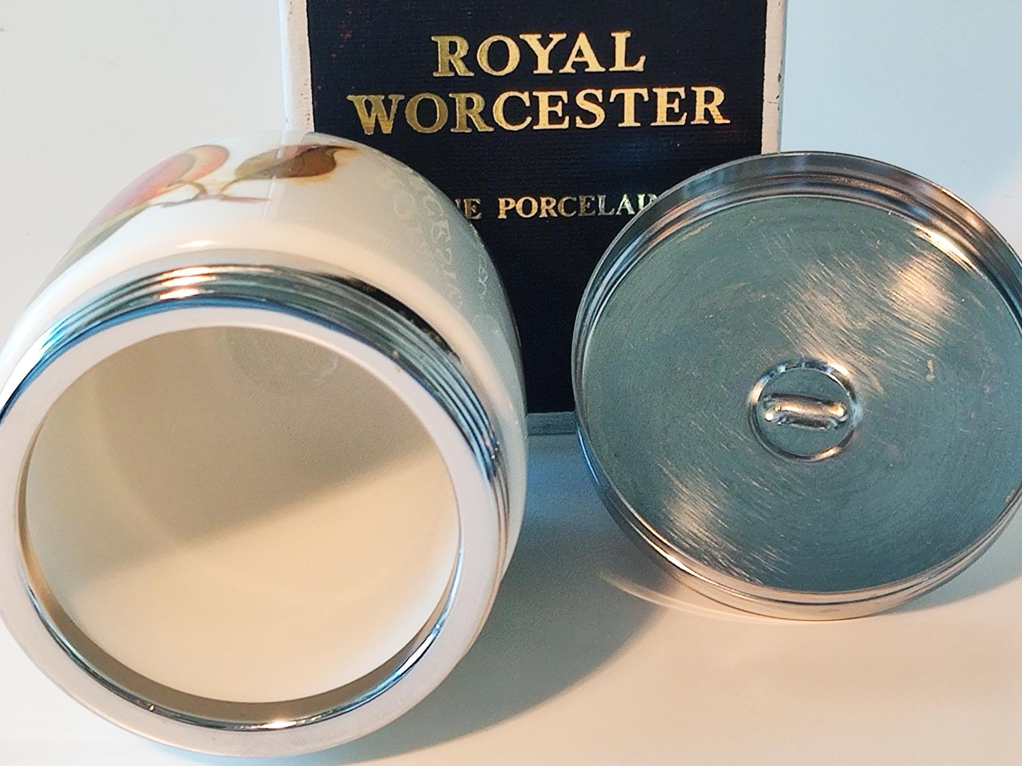 Evesham Vale by Royal Worcester, China Egg Coddler & Lid, King Size