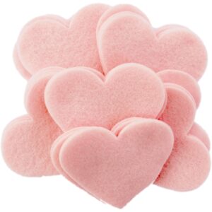 Playfully Ever After 3 Inch 28pc Felt Hearts (Light Pink)