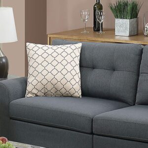 Poundex PDEX- Sofas, CHARCOAL