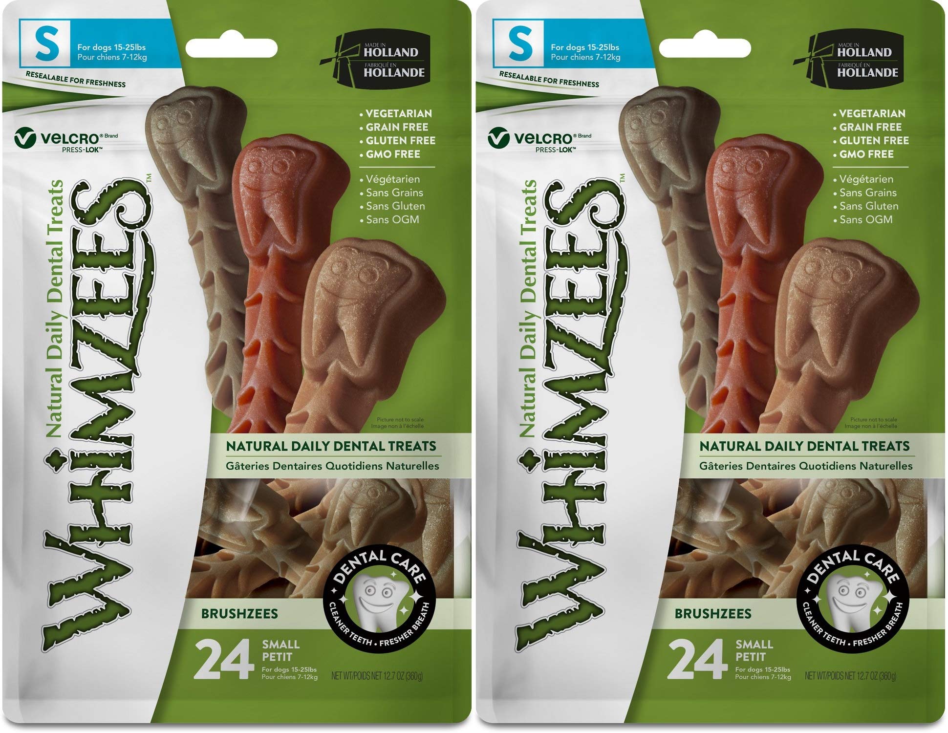 Whimzees (2 Packages) Toothbrush Star Small Value Bag, 24 ct Each2