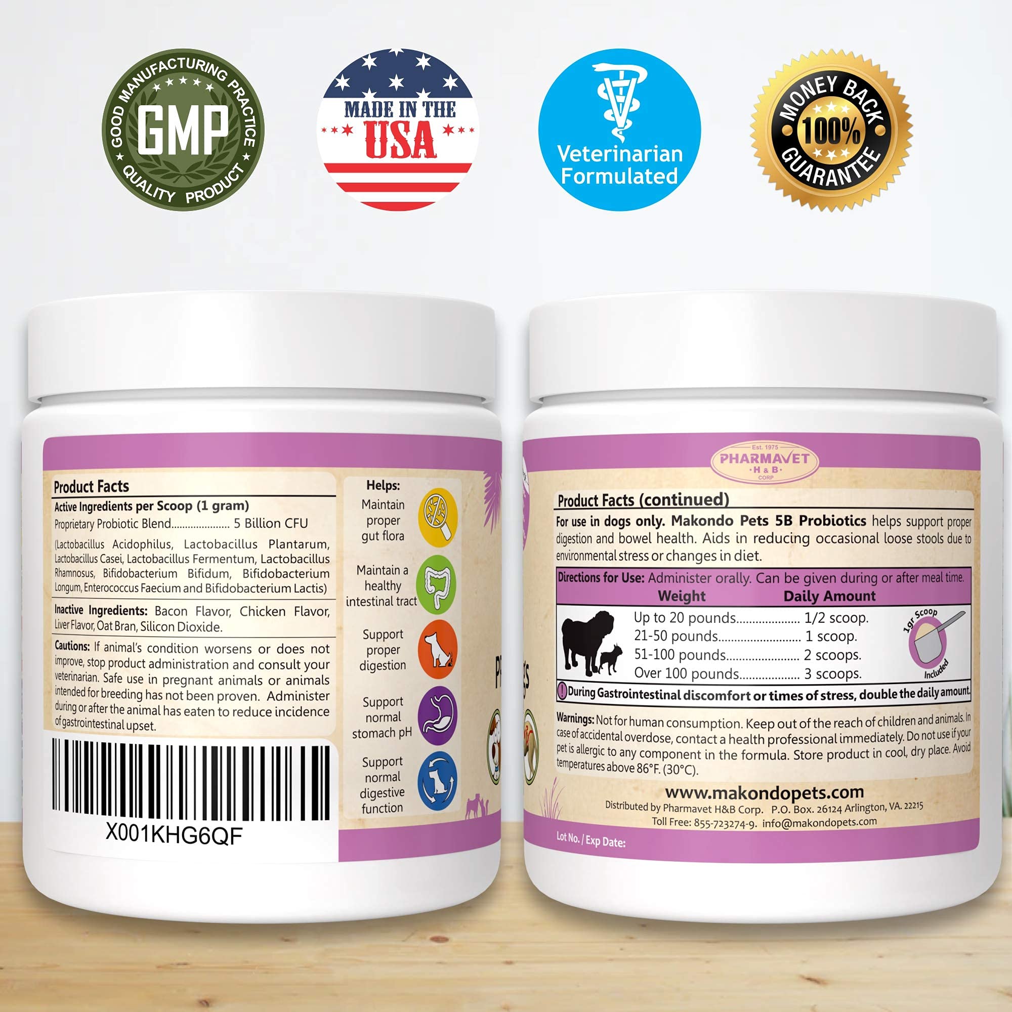 Probiotics for Dogs & Puppies–Extra Strength 9 Species, 5 Billion CFU per Scoop of Dog Probiotics and Digestive Enzymes for Dogs. Support Fiber for Dogs & Dog Allergy Relief– Powder Probiotic for Dogs