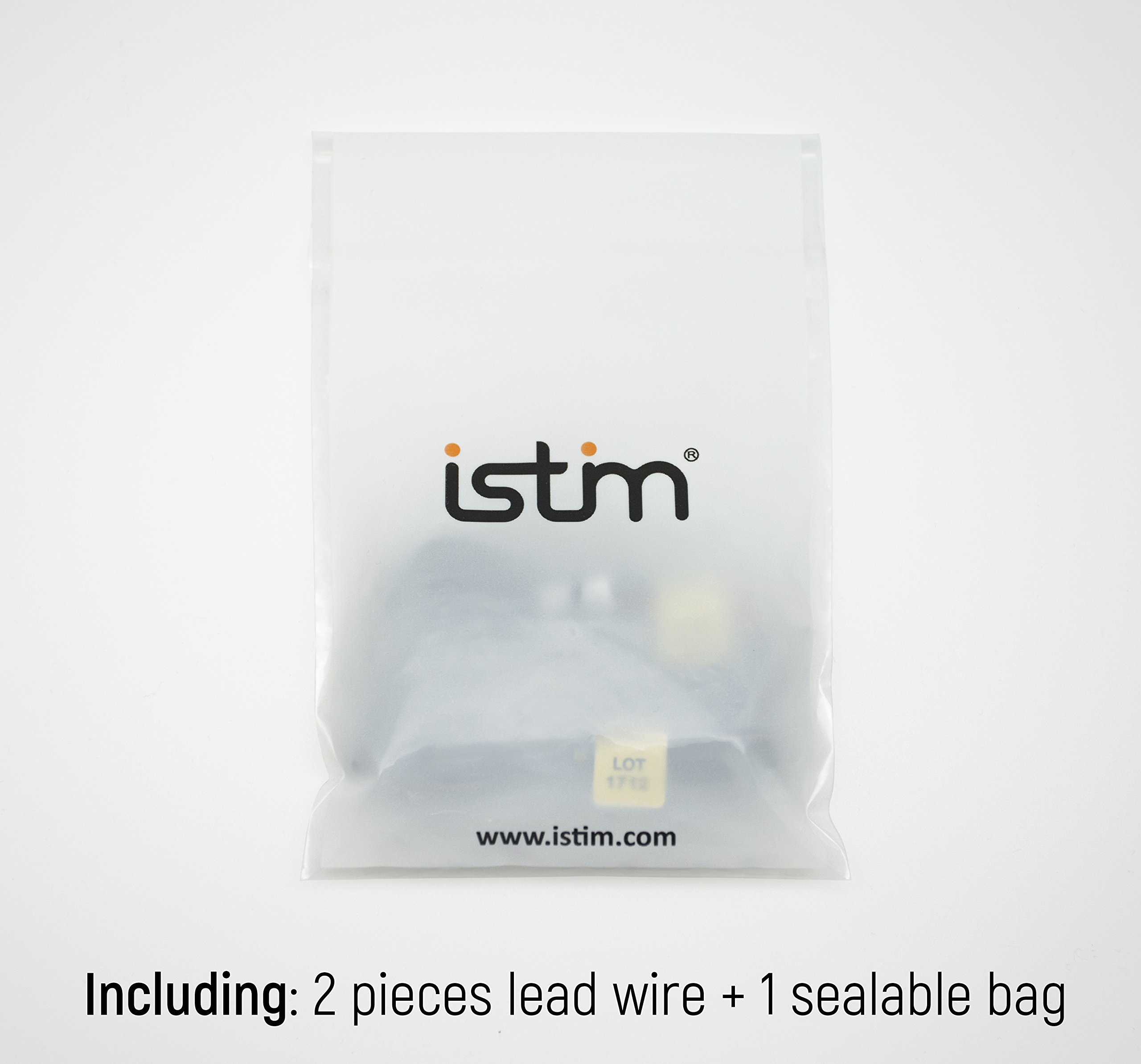 iStim 45" Lead Wires Replacement for TENS/EMS/IF Electrodes Units Pads /∅2mm pin Cable connectors (2 Pieces)