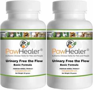 urinary free the flow-basic - bladder stones dogs - 2 pack - natural remedy stone prevention in dogs - 50 grams/ea -herbal powder - mix into food