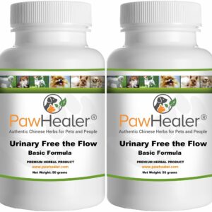 Urinary Free The Flow-Basic - Bladder Stones Dogs - 2 Pack - Natural Remedy Stone Prevention in Dogs - 50 Grams/ea -Herbal Powder - Mix into Food