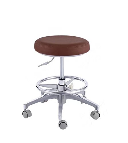 Aphrodite Dental Height Adjustable Lab Stool Leisure Chair Micro Fiber Leather Commercial Furniture by Purple-Violet