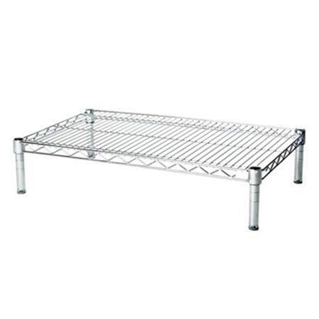 Shelving Inc. 24"d x 30"w Chrome Wire Shelving with 1 Tier Shelf, Weight Capacity 800lbs Per Shelf