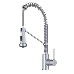 kraus bolden commercial style 2-function single handle pull down kitchen faucet in chrome, kpf-1610ch (pack of 1)