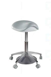 standard dental foot controlled saddle stool chair pu leather height adjustable