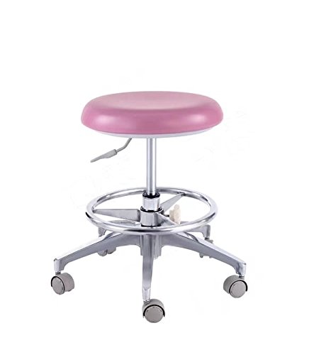 Dental Height Adjustable Lab Stool Leisure Chair PU Leather Commercial Furniture