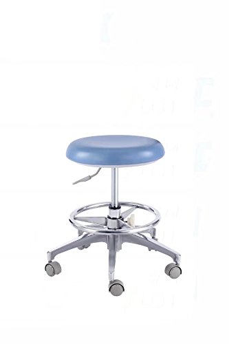 Dental Height Adjustable Lab Stool Leisure Chair PU Leather Commercial Furniture