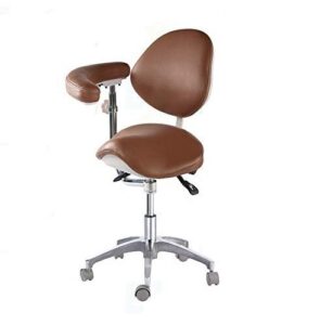 aphrodite standard dental saddle medical chair doctor's stool pu leather seat height adjustable by purple-violet