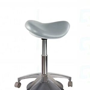 Standard Dental Foot Controlled Saddle Stool Chair PU Leather Height Adjustable