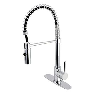 kingston brass ls8771dl concord pre-rinse kitchen faucet, 8" in spout reach, polished chrome