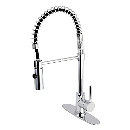 Kingston Brass LS8771DL Concord Pre-Rinse Kitchen Faucet, 8" in Spout Reach, Polished Chrome