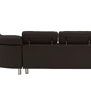 Poundex F6984 Bobkona Isidro Faux Leather sectional