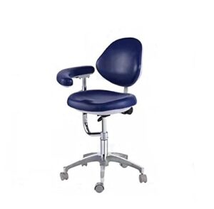 aphrodite dental stool assistant stool dental assistant chair with armrest pu leather height adjustable by purple-violet