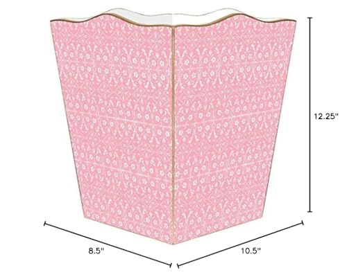 Marye-Kelley WB1178-Spring Pink Wastepaper Basket