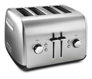 kitchenaid kmt4115sx stainless steel toaster, brushed stainless steel, 4 slice (pack of 1)