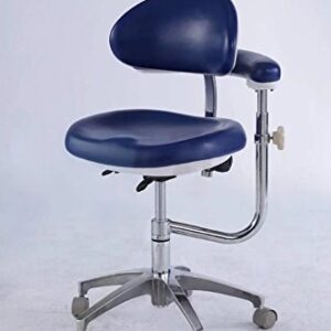 Aphrodite Dental Stool Assistant Stool Dental Assistant Chair PU Leather Height Adjustable by Purple-Violet