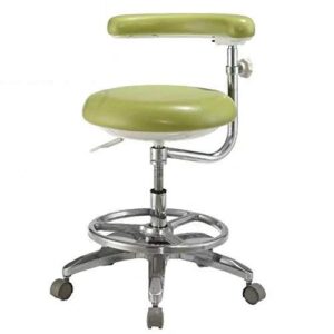 deluex upgraded dental office assistant stool nurse chair micro fiber leather