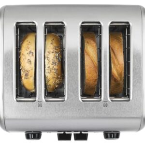 KitchenAid KMT4115SX Stainless Steel Toaster, Brushed Stainless Steel, 4 Slice (Pack of 1)