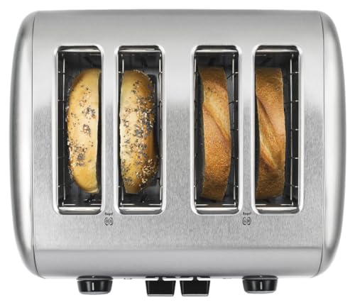 KitchenAid KMT4115SX Stainless Steel Toaster, Brushed Stainless Steel, 4 Slice (Pack of 1)