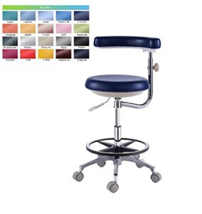 aphrodite dental assistant stool nurse chair height adjustable with armrest pu leather by purple-violet