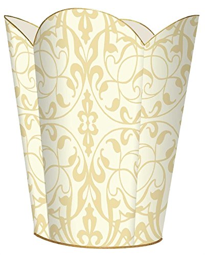 Marye-Kelley WB1444-Forever Damask Wastepaper Basket