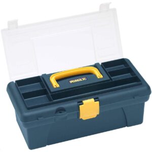 pro art art storage box w/organizer top-12"x6"x5" blue & yellow -pa024217