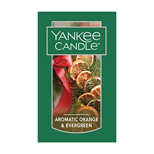 Yankee Candle Aromatic Orange & Evergreen Scented, Classic 22oz Large Tumbler 2-Wick Candle, Over 75 Hours of Burn Time